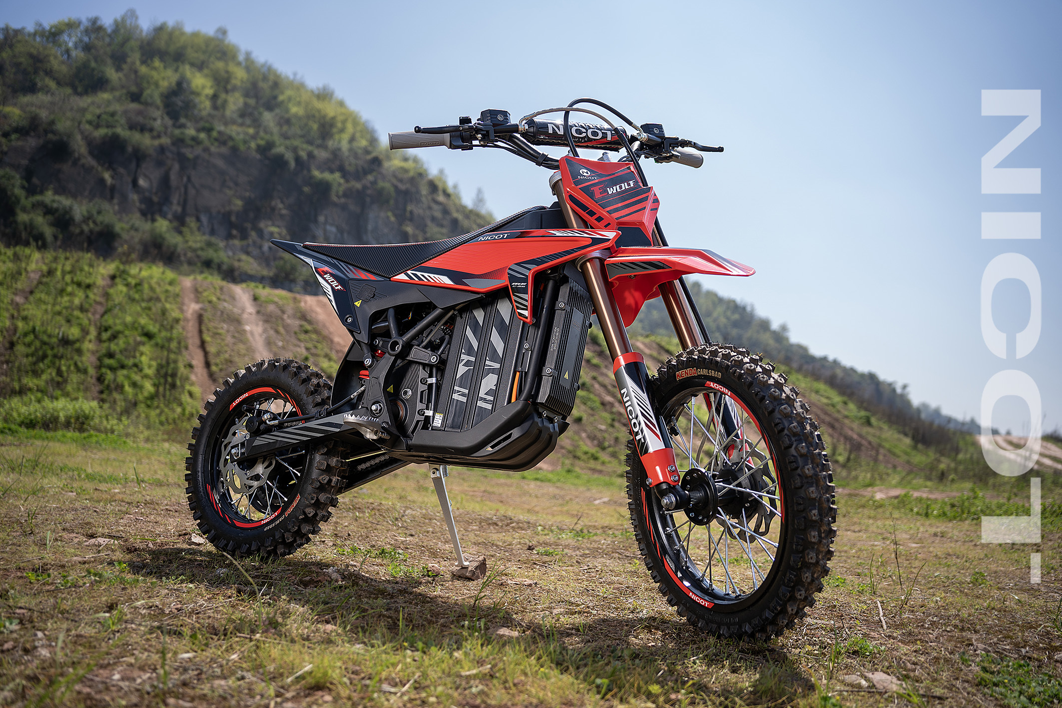 Kindermotorräder Galler - Elektro Motocross NICOT E-Wolf 12/14 72 Volt 6500 Watt 30Ah Lithium